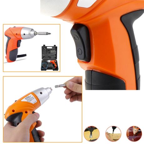 Mini Parafusadeira Furadeira Elétrica Portátil Usb C/ Maleta - BRDrop